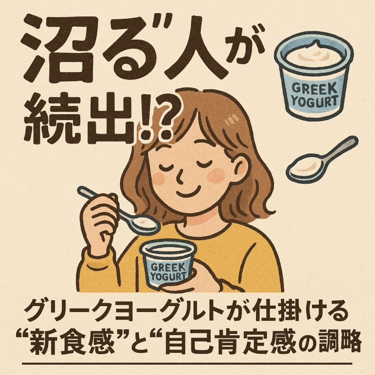 「沼る」人が続出!? グリークヨーグルトが仕掛ける"新食感"と"自己肯定感"の心理戦略 - tane-life